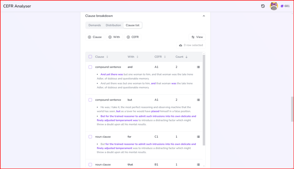 Cefr Checker - Cathoven