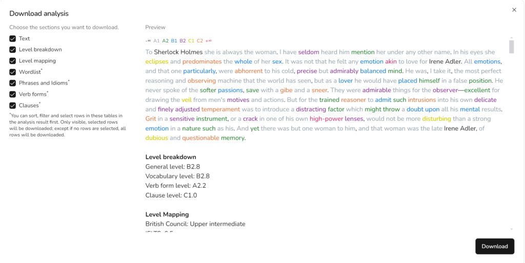 Cefr Checker - Cathoven