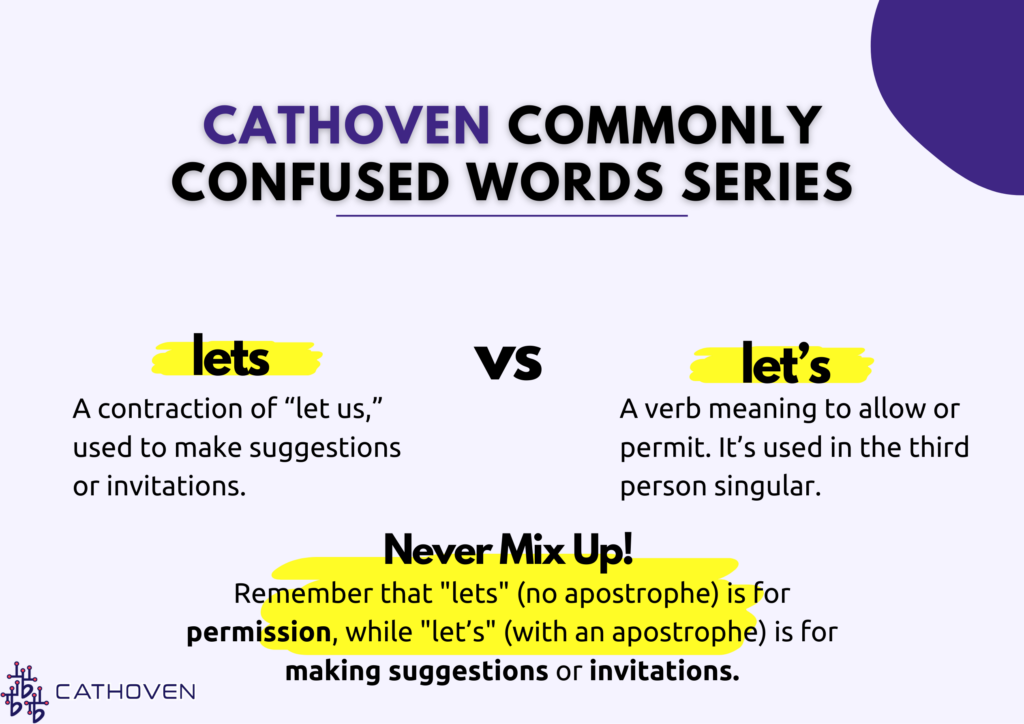 Lets vs let’s - Cathoven Lets vs let’s - Cathoven