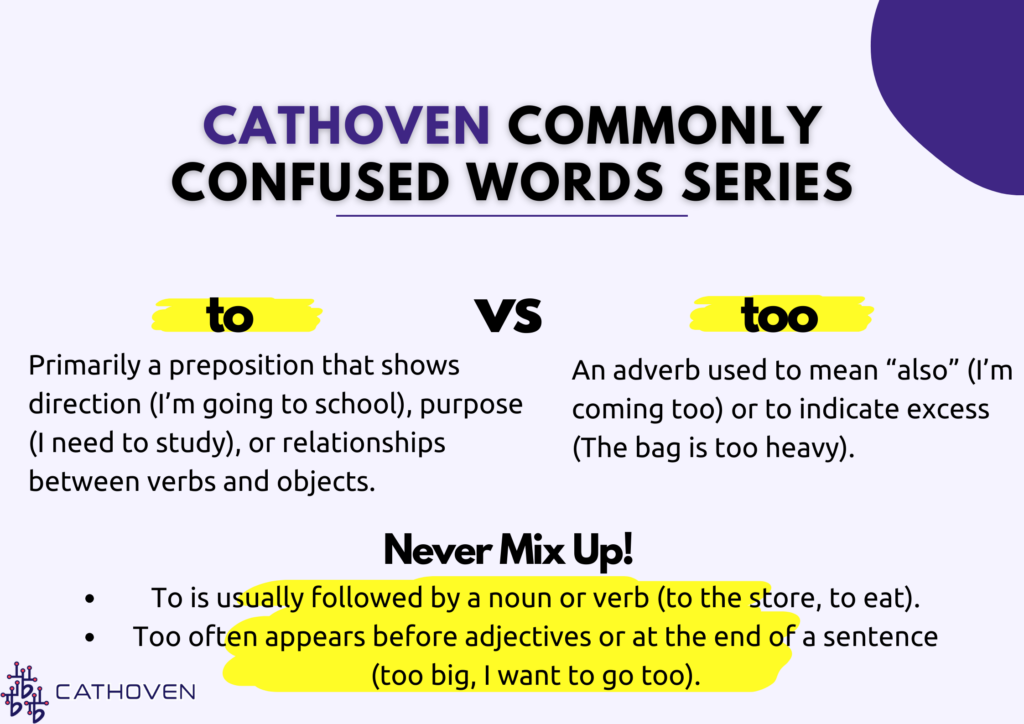 To vs too - Cathoven