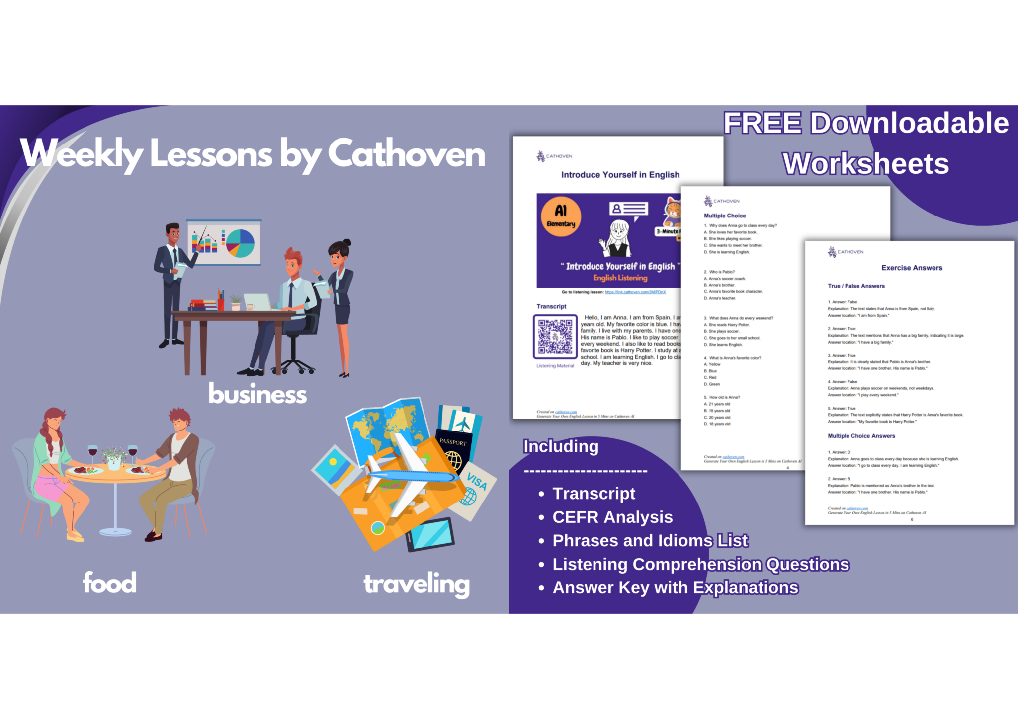 Weekly Free Lessons - Cathoven
