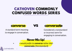 Conversate vs converse - Cathoven